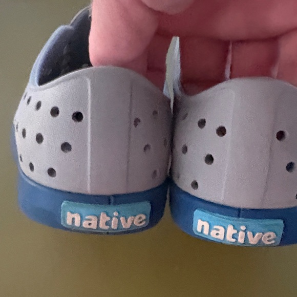 Native | Shoes | Native Kids Grey And Blue Water Shoes | Poshmark
